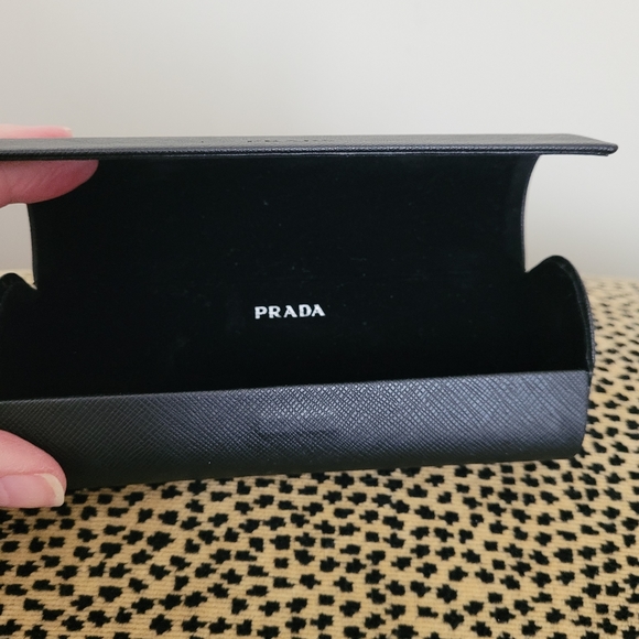 Prada | Accessories | Prada Glasses Case Hard Box Flap | Poshmark